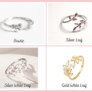 Solid 925 Sterling Silver Yarn Tension Ring 25 Varieties Adjustable ...