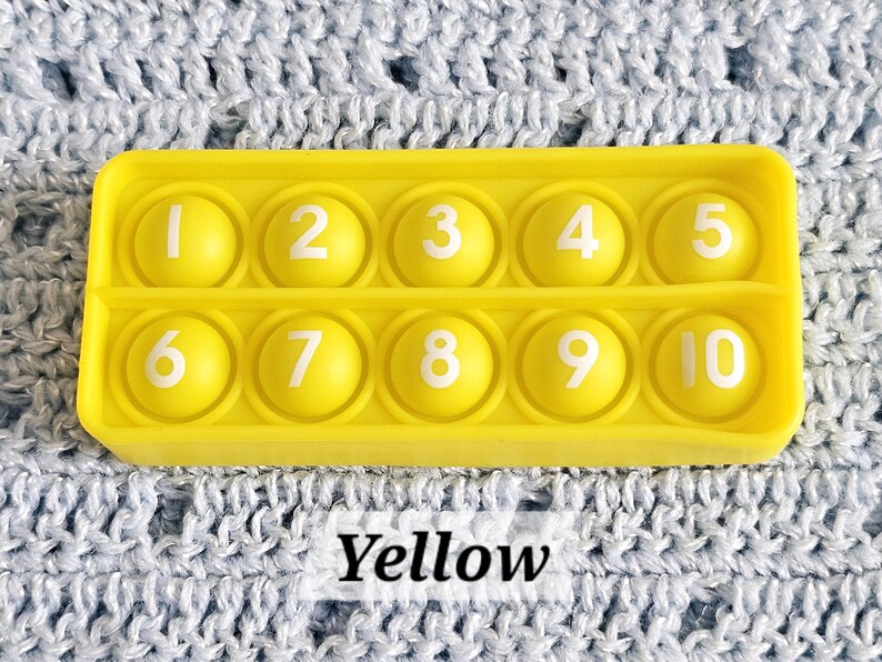 Numbered Pop Fidget Row Counter for Knitting and Crocheting Progress ...