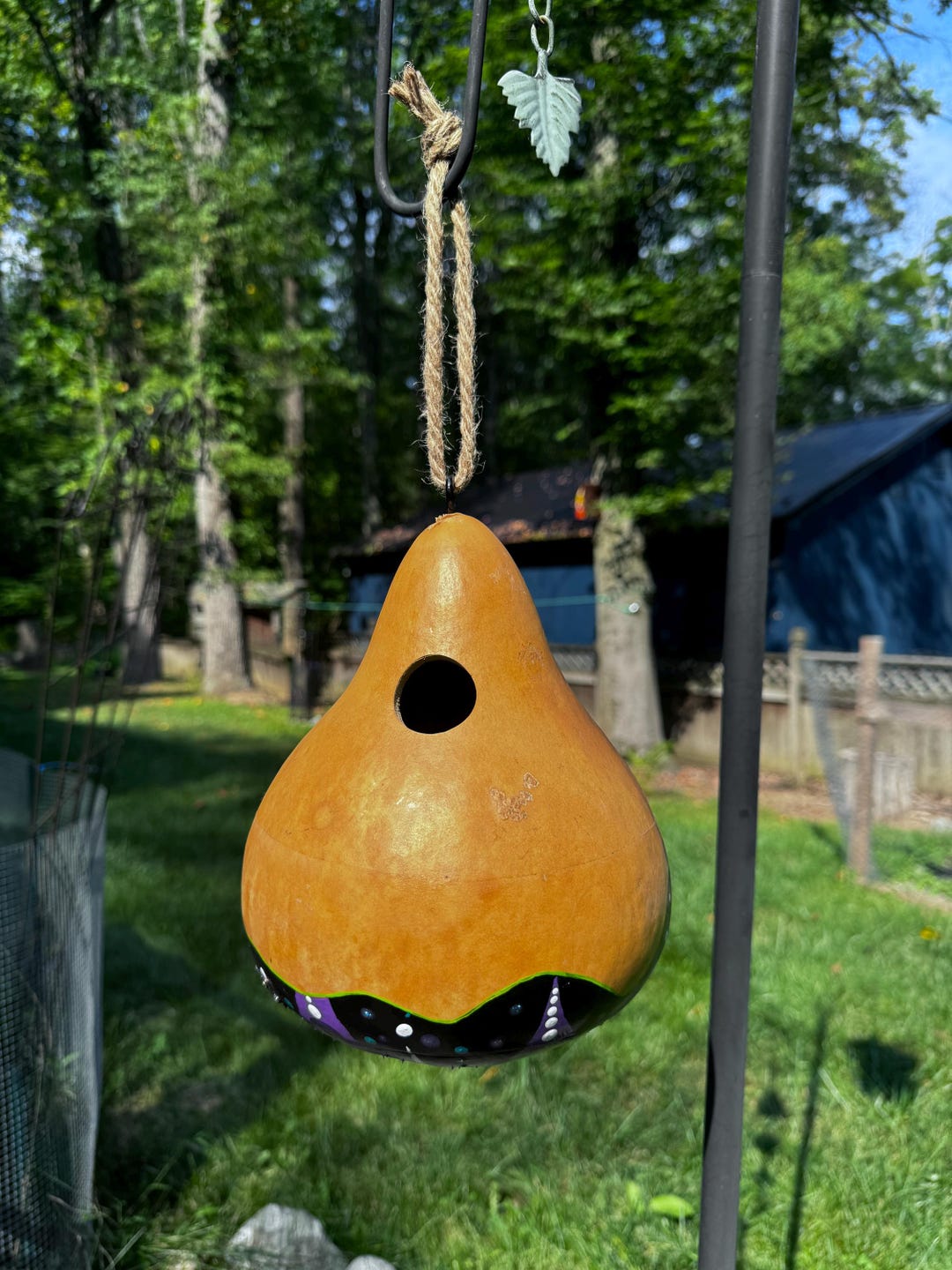 Hand Painted Unique Gourd Birdhouse - Etsy