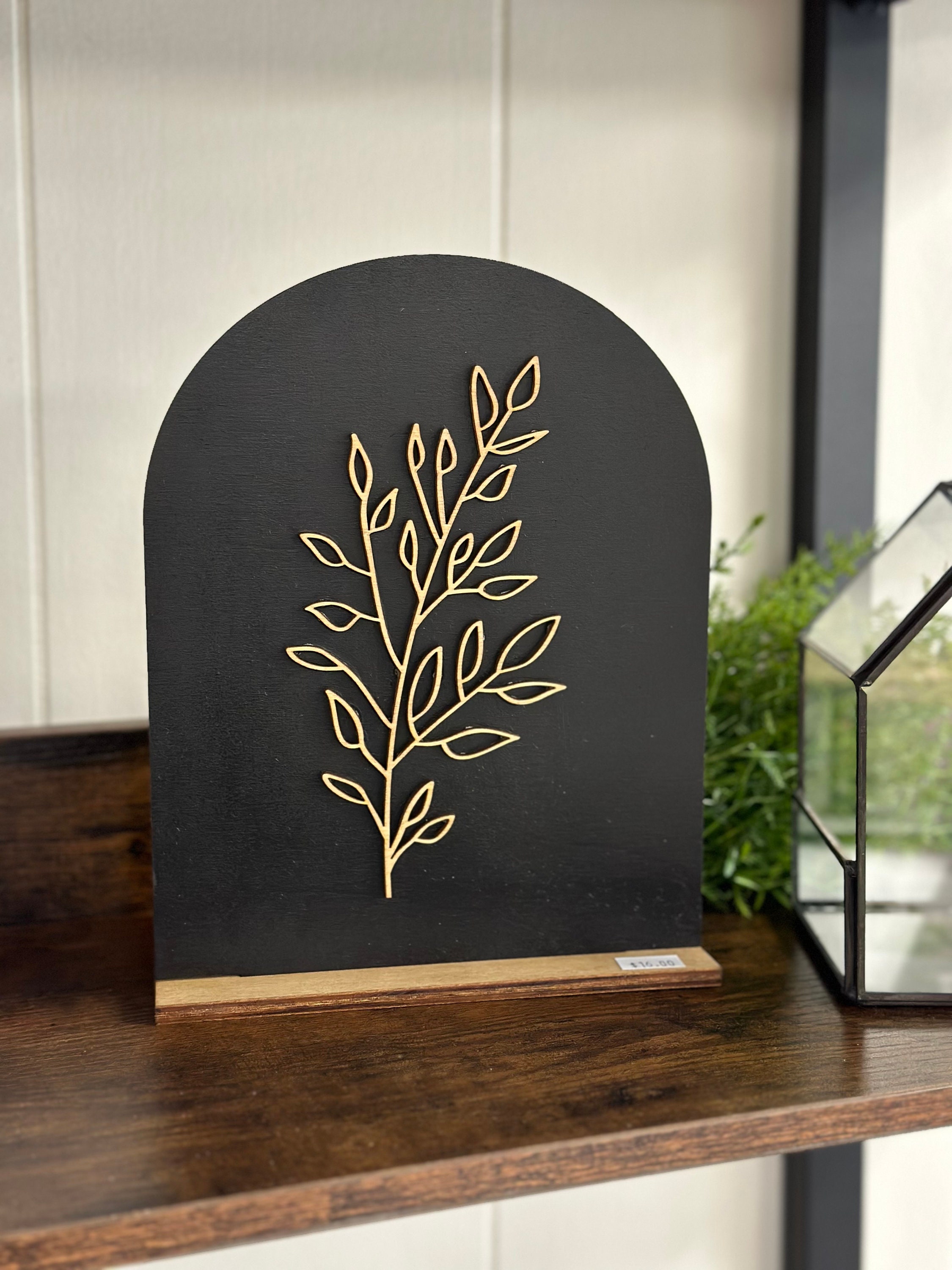 Floral Arched Stand, Arch Home Sign, Retro Home Decor, Boho Home Sign ...