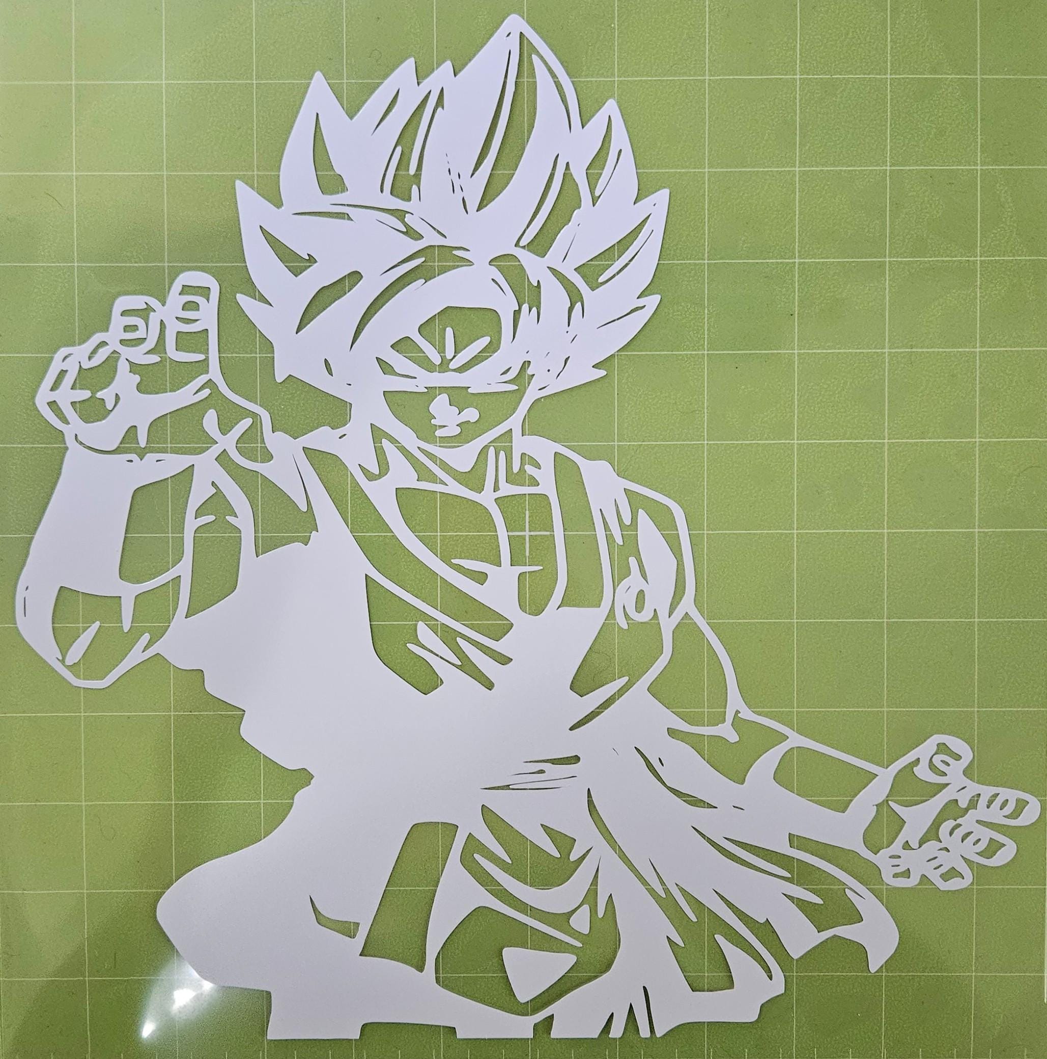 Goku Decal (11x11.5) - Etsy
