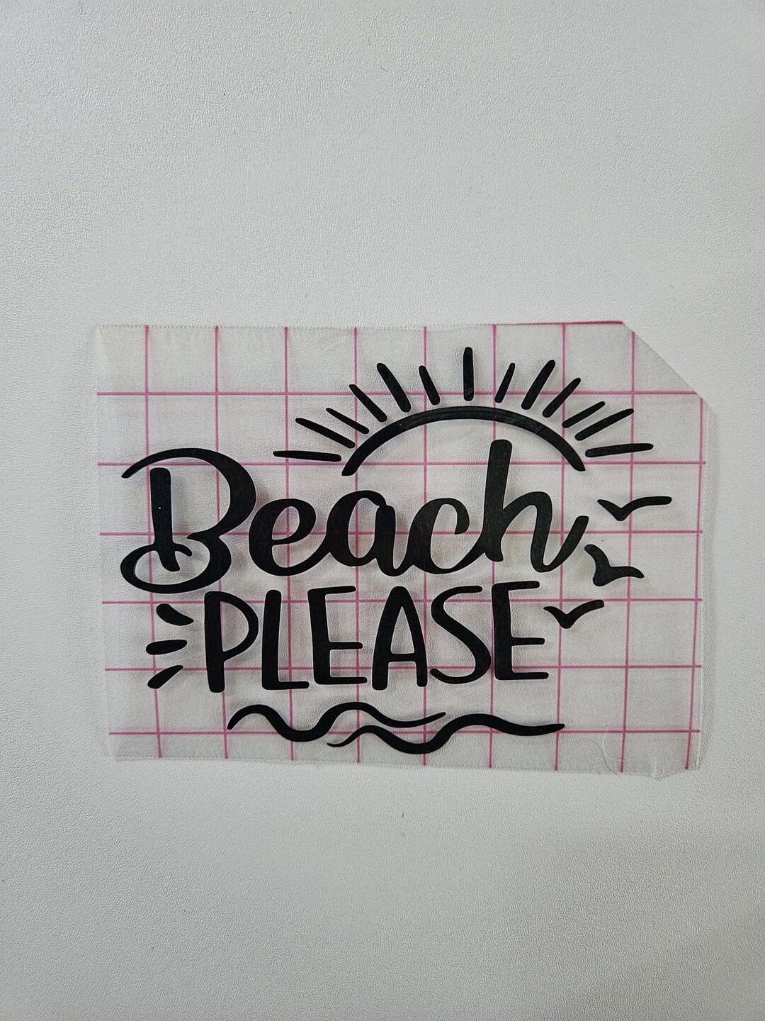 Beach Please Decal - Etsy
