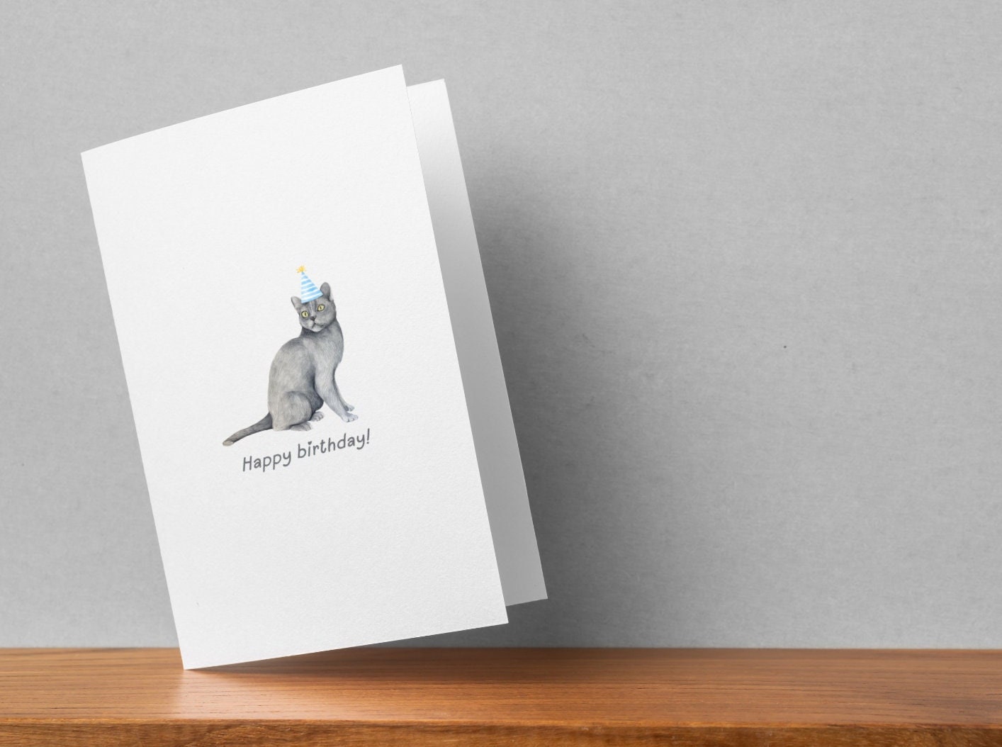 Happy Birthday Cat Cards, Multipack, Bundle of 6 Cats in Party Hats ...