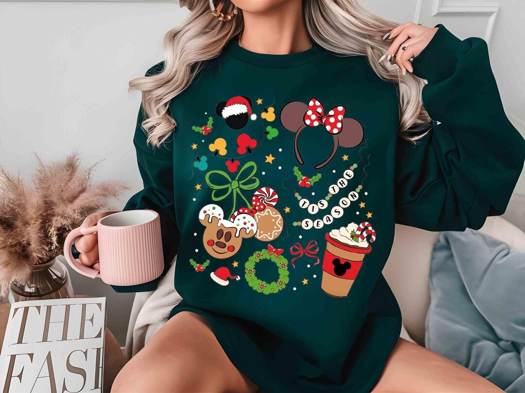 Disney Mickey and Friends Gingerbread Christmas Sweatshirt - Etsy