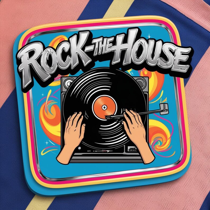 TITLE Break Beats-vinyl Records-scratch Retro T Shirt Design Bundle PNG ...