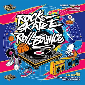 TITLE Break Beats-vinyl Records-scratch Retro T Shirt Design Bundle PNG ...