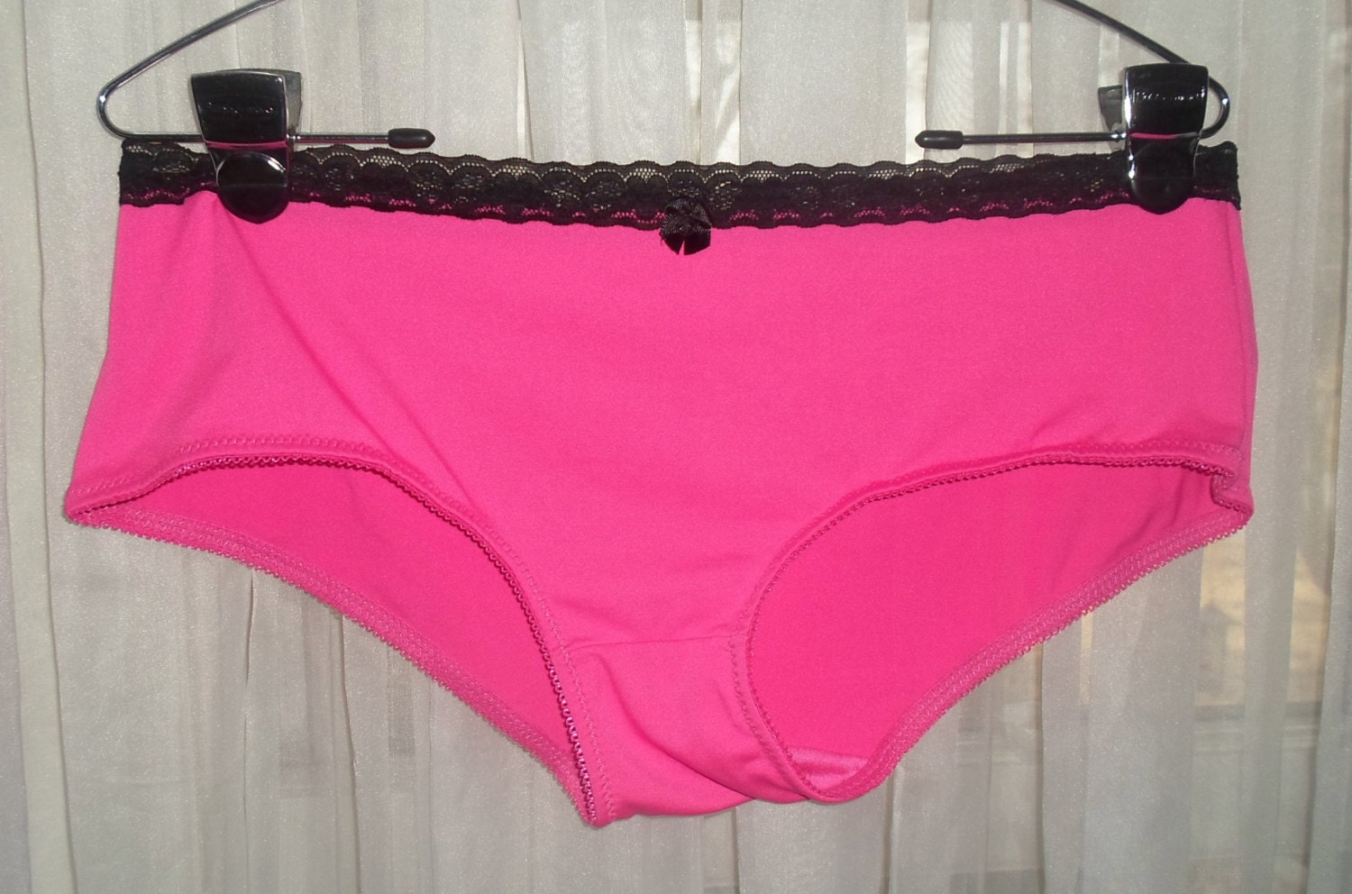 Pink Nylon Panties Sz 10 3xl Hot Pink Vintage Lingerie Etsy