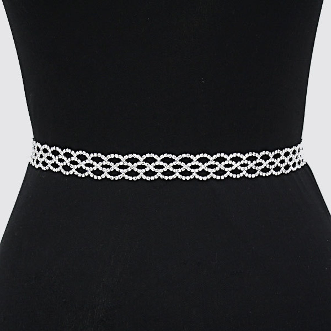 Sash Pretty Wedding Dress Sash With Rhinestones Bridal Belt - Etsy