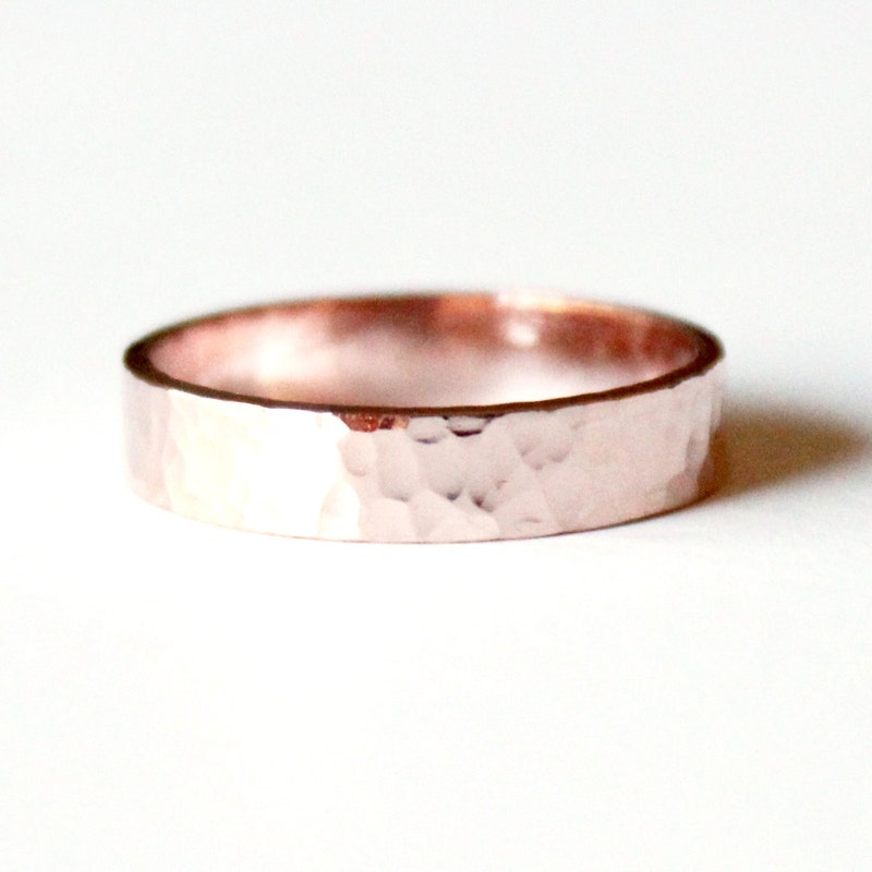 Pink Rings Wide Gold Band - Etsy
