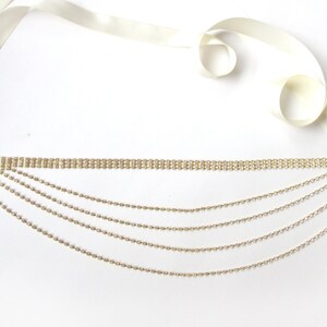 Sash - Draped Gold Wedding Dress Sash - Custom Satin Ribbon - Extra ...