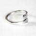 Ring - Sterling Silver Overlap Ring - Overlapping Ring - 925 ...