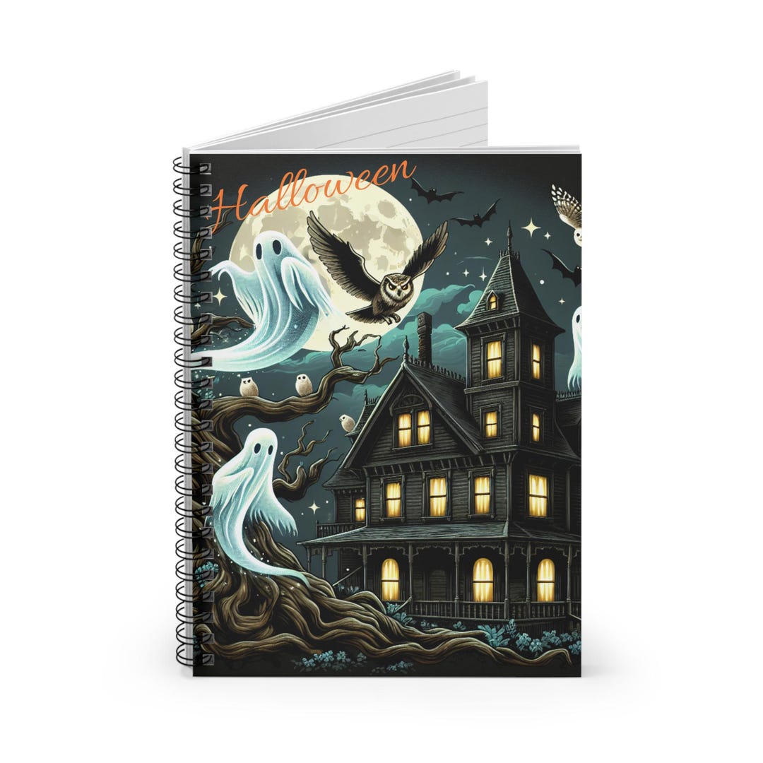 Spooky Halloween Spiral Notebooks Collection - Etsy
