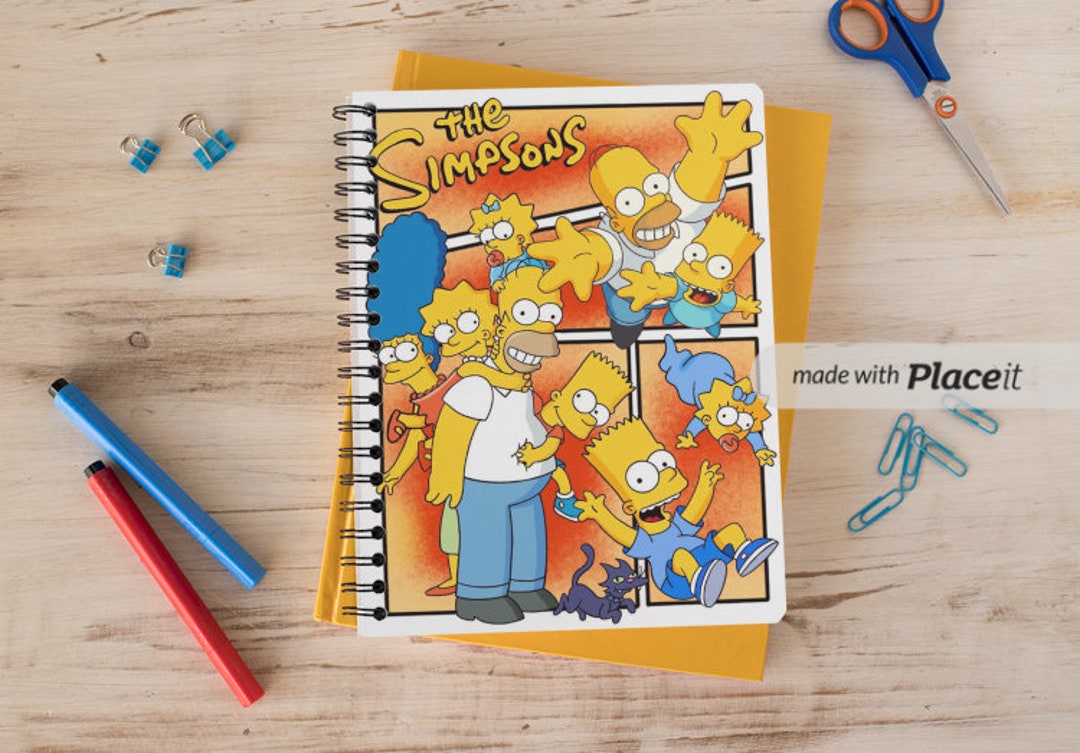 The Simpson Spiral Notebook Ruled Line - Etsy