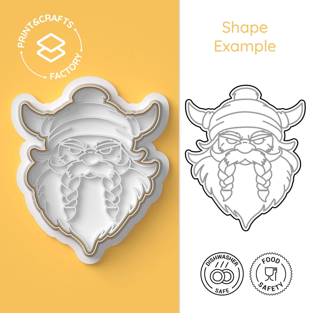 Viking Santa Cookie Cutter - Christmas, Nordic Christmas, Cultural ...