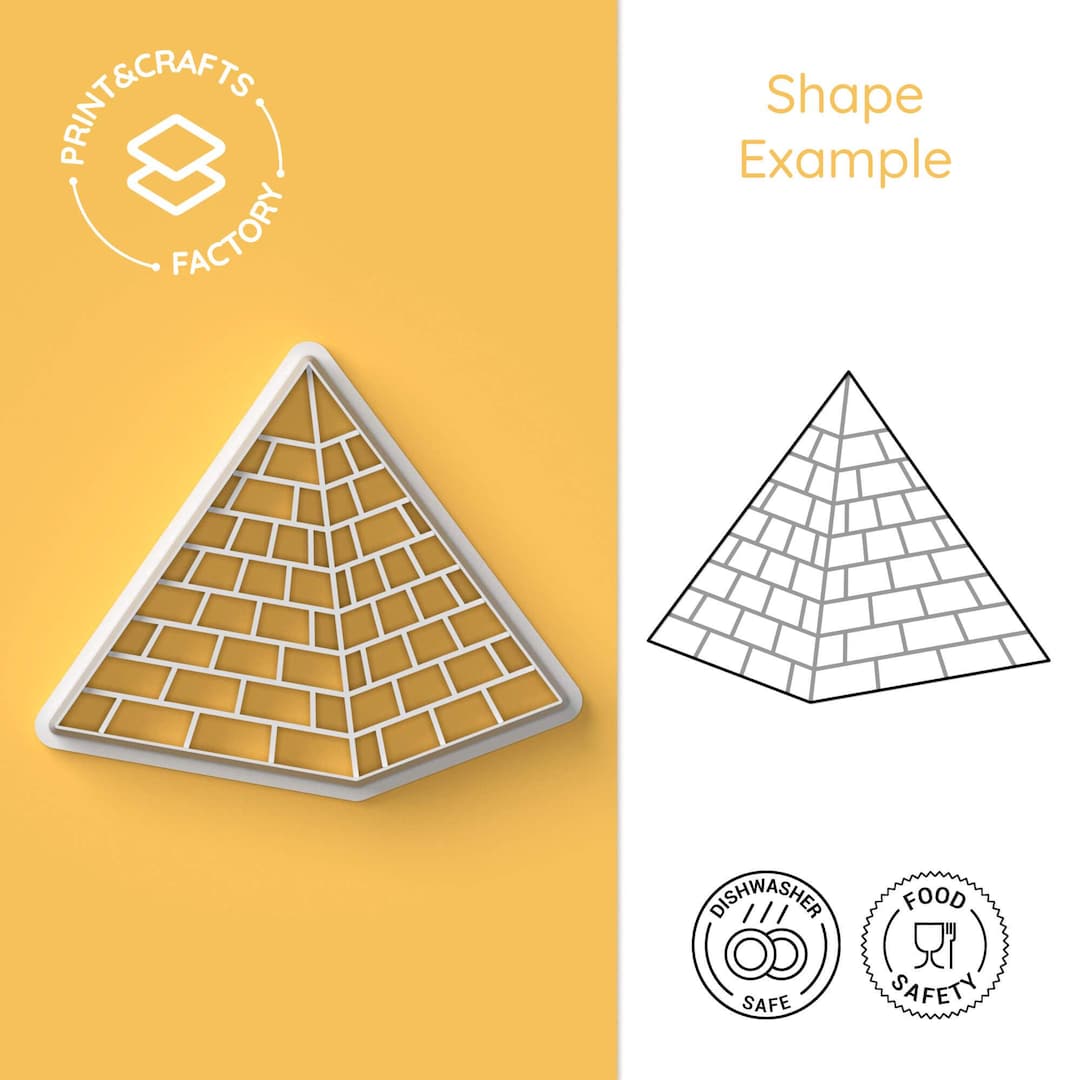 Great Pyramid of Giza Cookie Cutter - Monument, Al Haram, Egypt ...