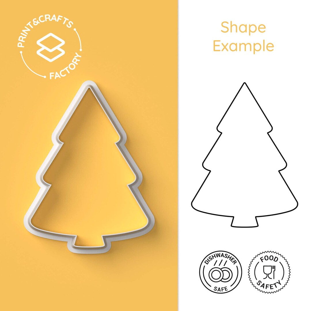 Christmas Tree Cookie Cutter - Christmas Decorations, Xmas - Festive ...