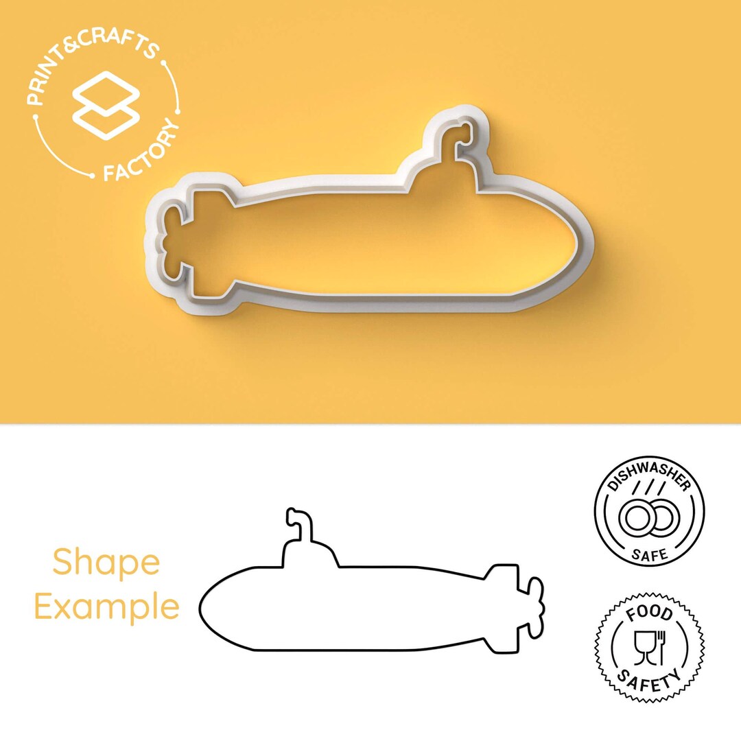 Submarine Cookie Cutter - Marine, War, Attack, Research - Fun and ...