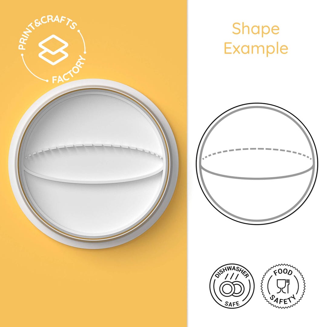 Sphere Cookie Cutter – 3D Sphere Shape Biscuit Mold, Geometric Baking ...