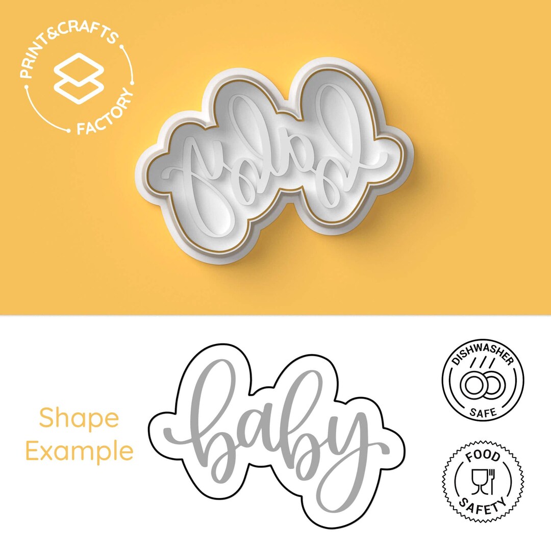 Baby Word Cookie Cutter - Baby Word, Crib, Newborn - Adorable and Fun ...