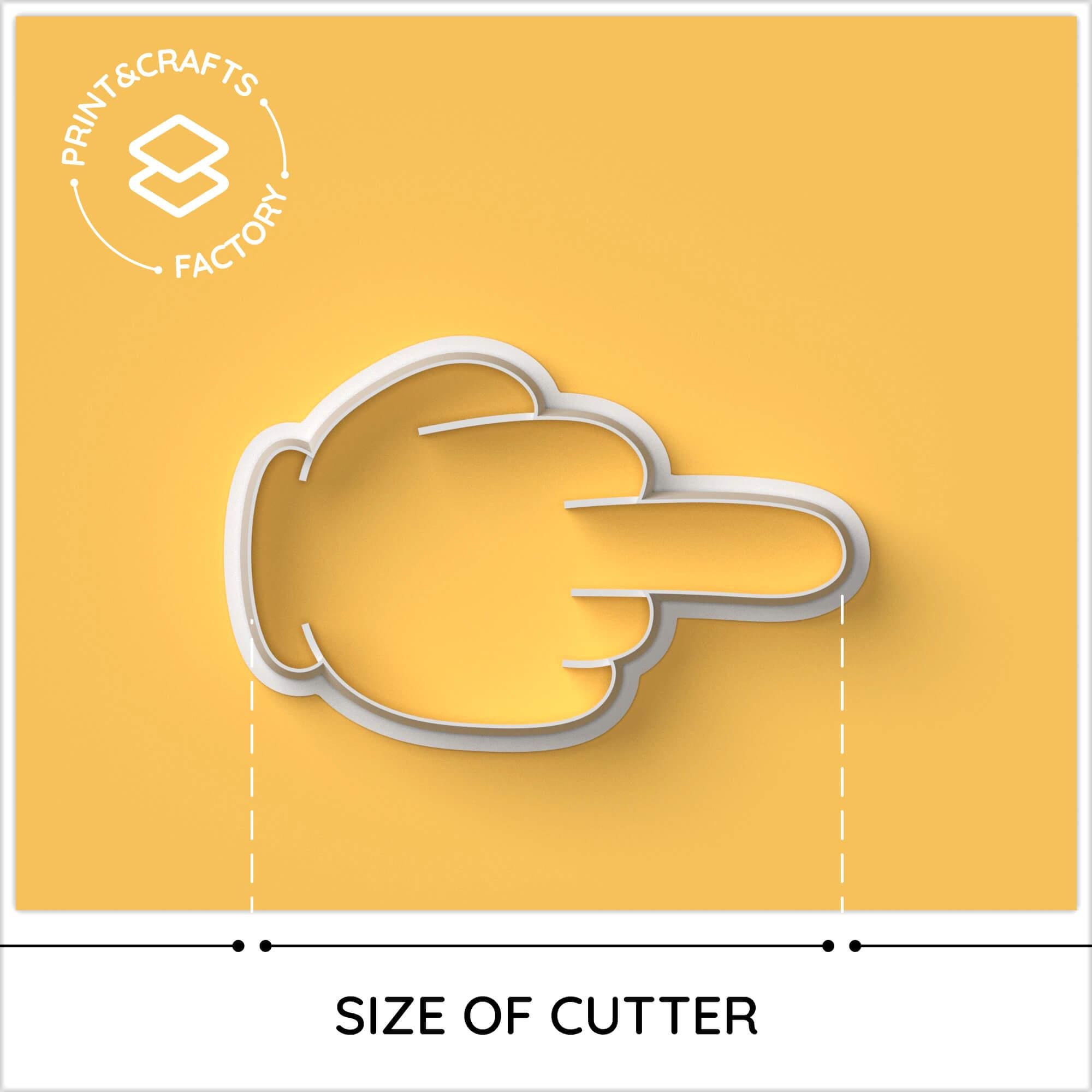 Middle Finger Cookie Cutter Cartoon, Emoji, Message, Rebel Bold and Fun ...