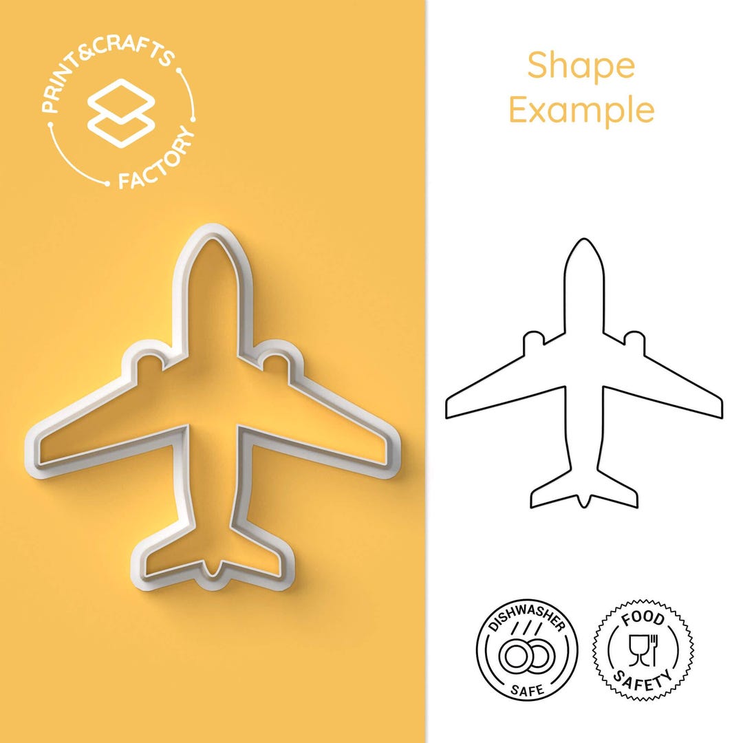 Airplane Cookie Cutter - Passenger Plane, Sky, Holiday, Travel ...