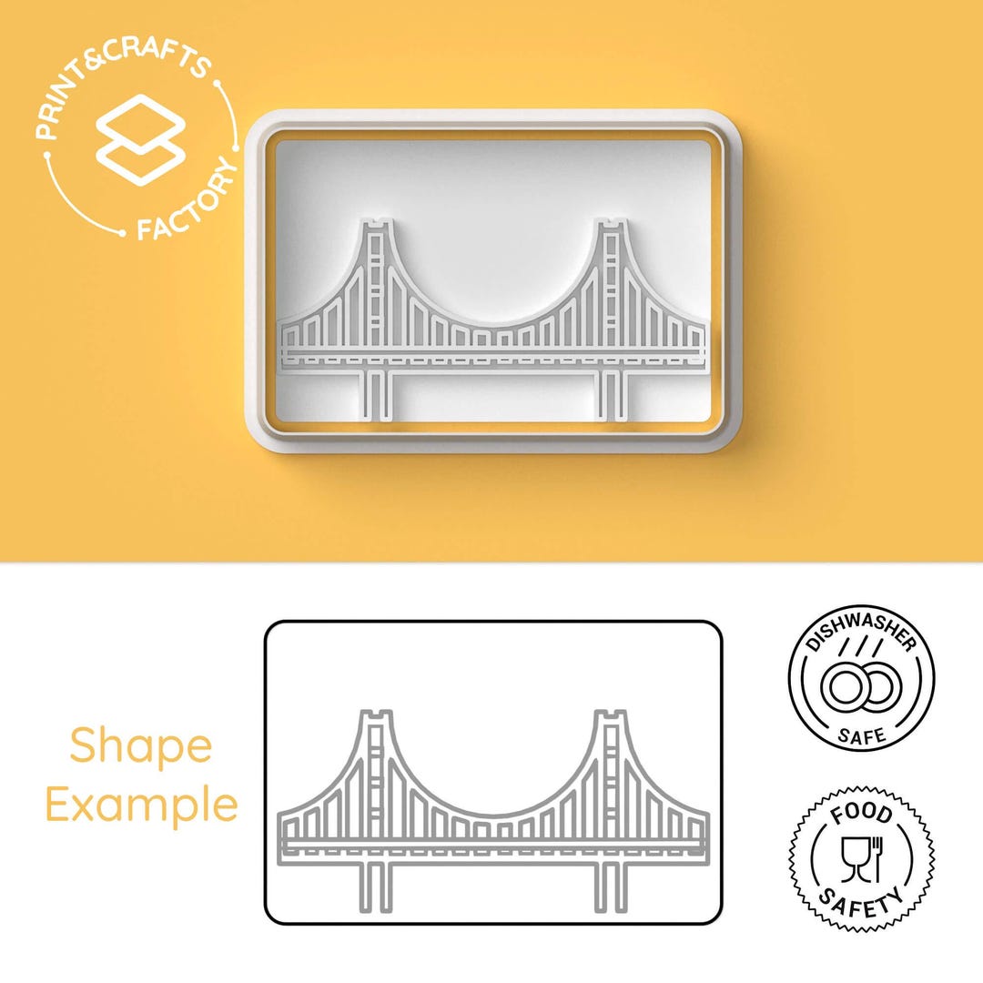 Golden Gate Bridge Cookie Cutter - Monument, UK, United Kingdom ...
