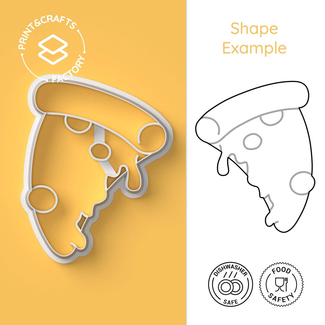 Pizza Cookie Cutter - Slice, Margherita, Pepperoni, Hawaiian - Spicy ...