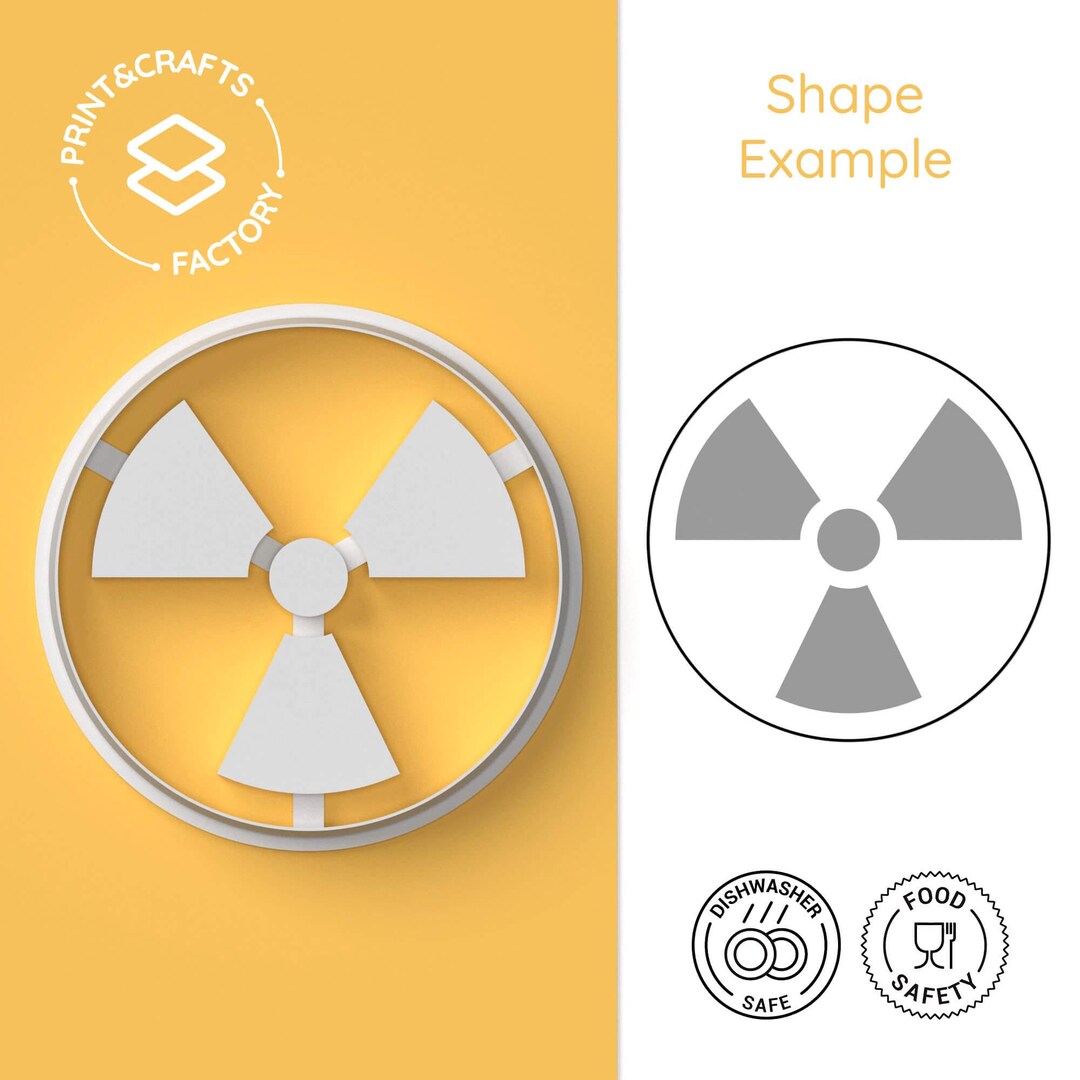 Radioactive Cookie Cutter - Symbol, Nuclea, Material, Contamination ...