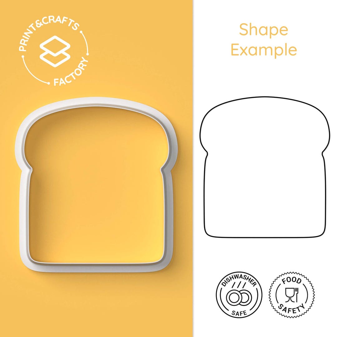 Bread Cookie Cutter – Toast, Breakfast, Cute, Fun – Adorable and ...