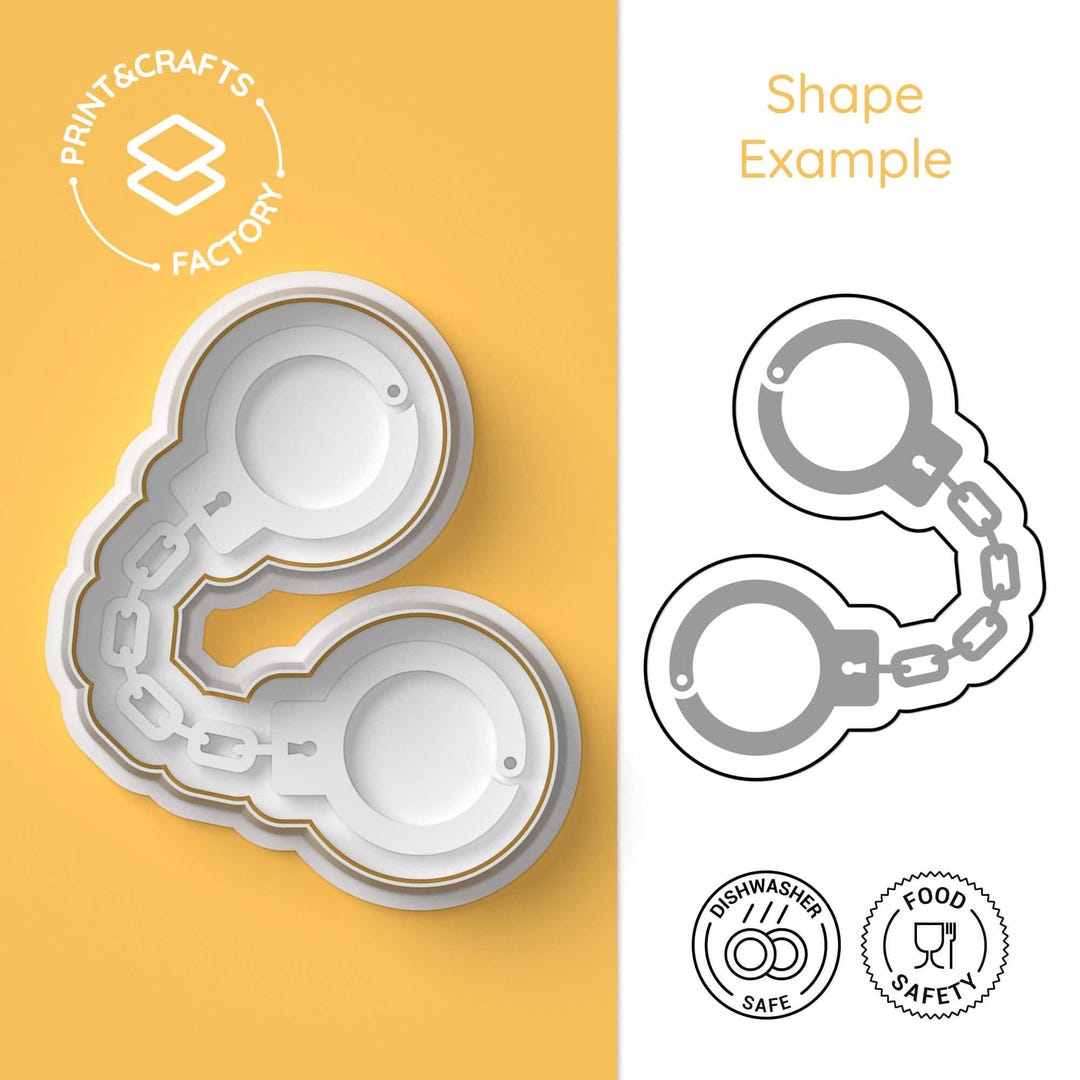 Handcuffs Cookie Cutter - Adult, Police, Sexy, Sexual - Playful and Fun ...
