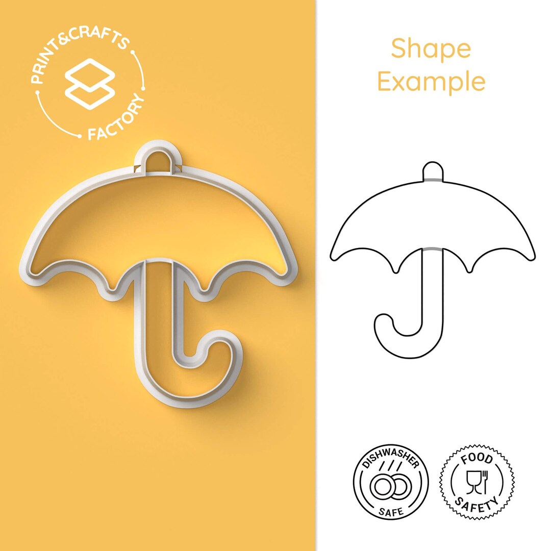 Umbrella Cookie Cutter - Sun and Rain Protection, Rainy Days - Fun and ...