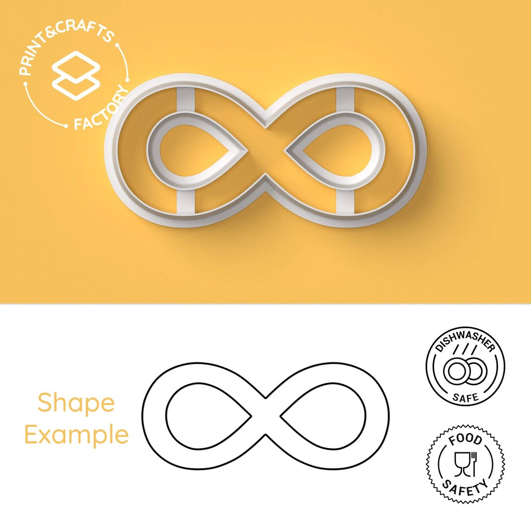Infinity Cookie Cutter - Symbol, Eternity, Limitless, Mathematics ...