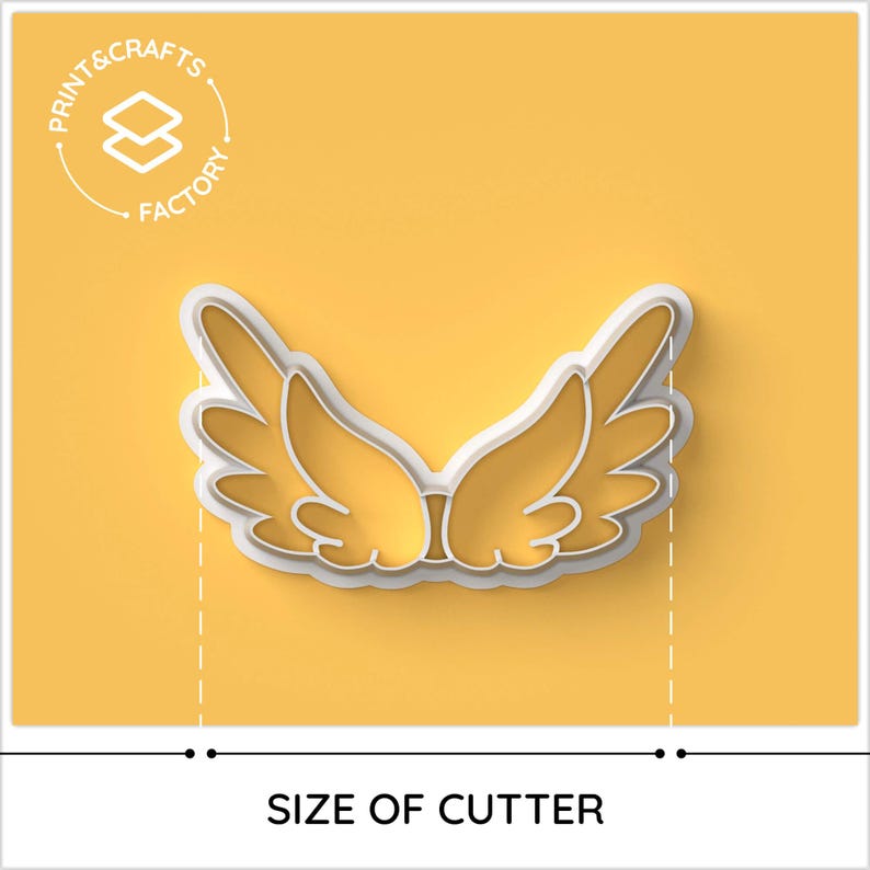 Angel Wings Cookie Cutter Divine, Cherub, Seraphim, Baby Shower ...