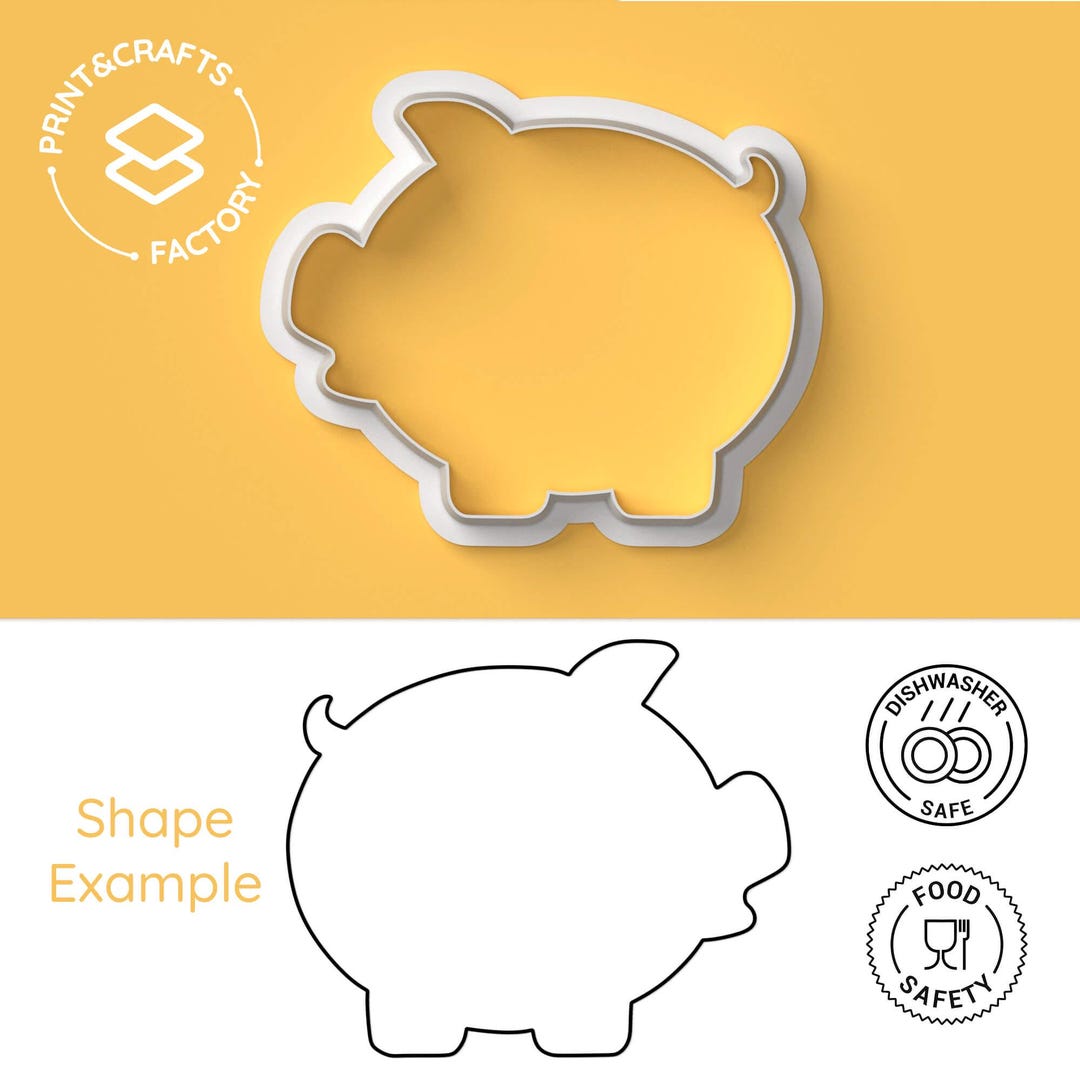 Piggy Bank Cookie Cutter – Money Saving Biscuit Mold, Kids Baking Tool ...