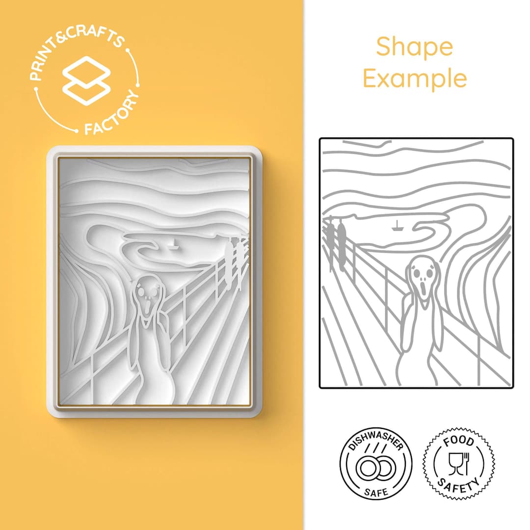 The Scream Cookie Cutter - Art, Edvard Munch, Norway- Artistic and ...
