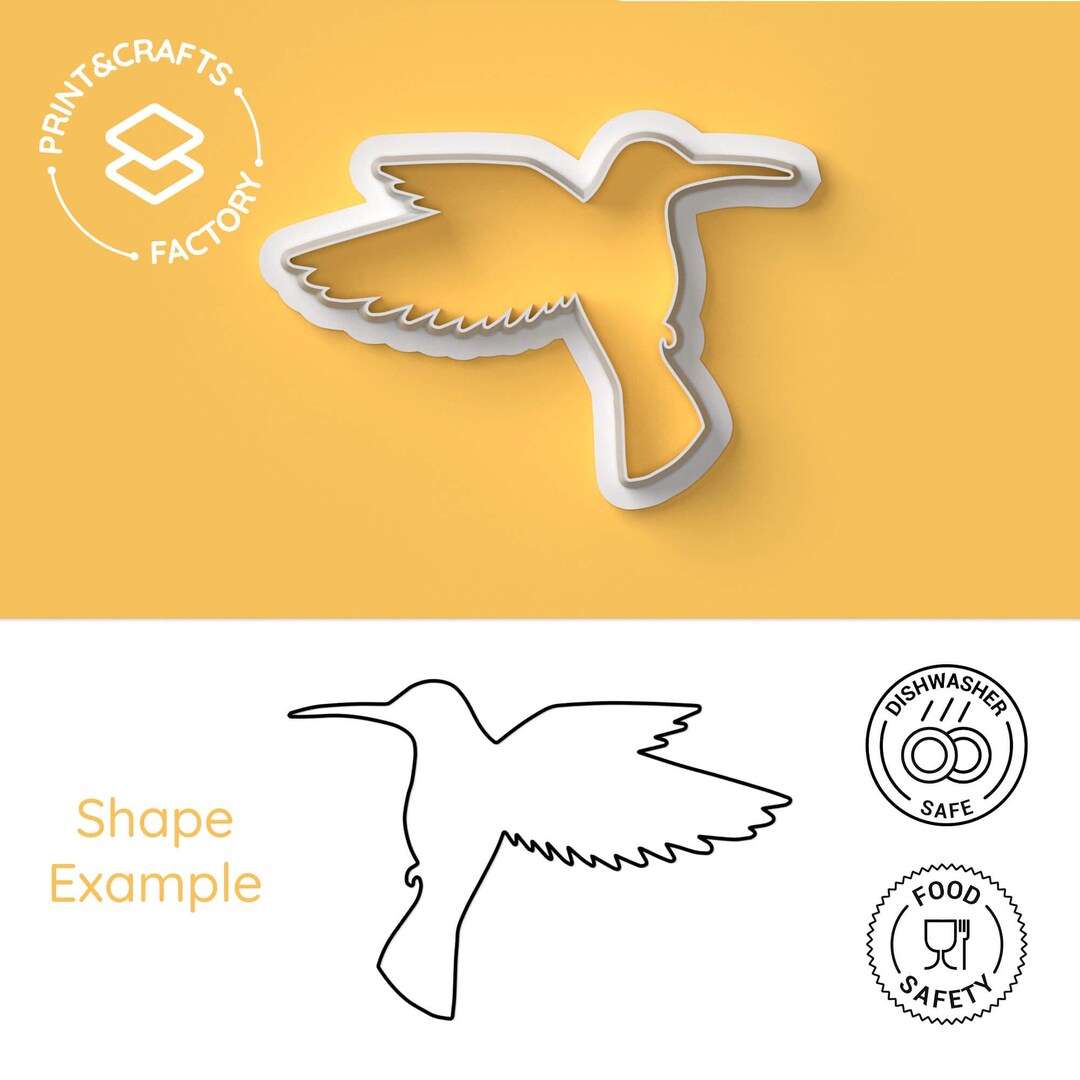Hummingbird Cookie Cutter – Bird Biscuit Mold, Nature Baking Tool ...