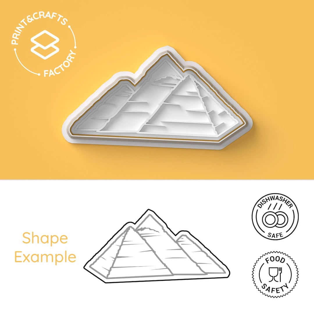 Pyramids Cookie Cutter - Monument, Al Haram, Egypt - Ancient and Fun ...
