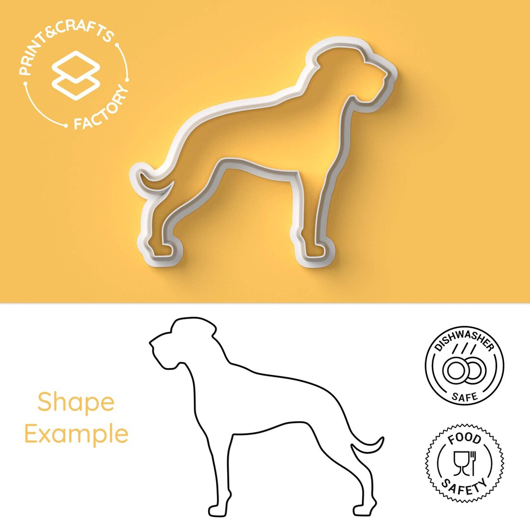 Dog Great Dane Cookie Cutter - Animal, Germany, Cute, Love, Puppy ...