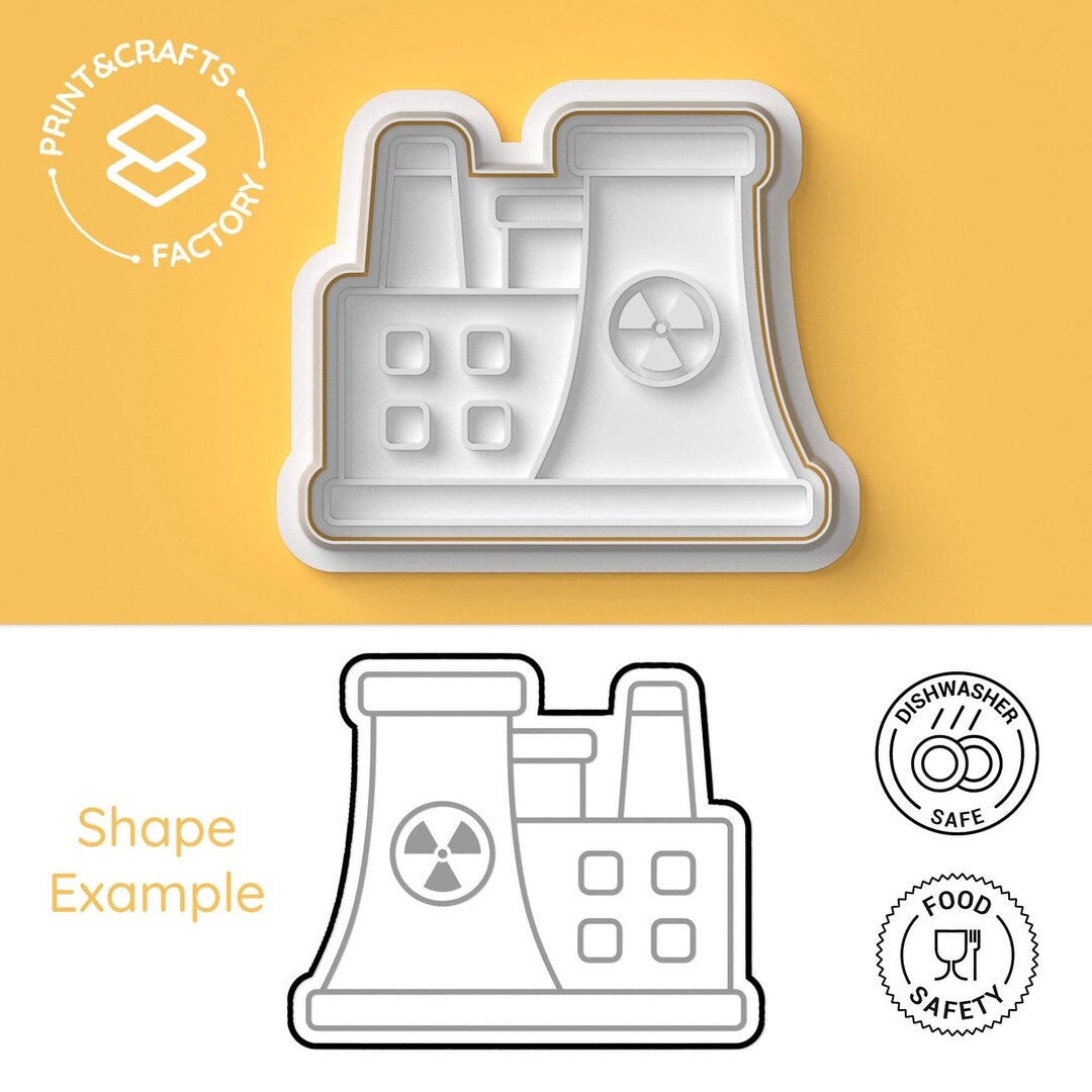 Nuclear Power Plant Cookie Cutter – Science & Energy Themed Biscuit ...
