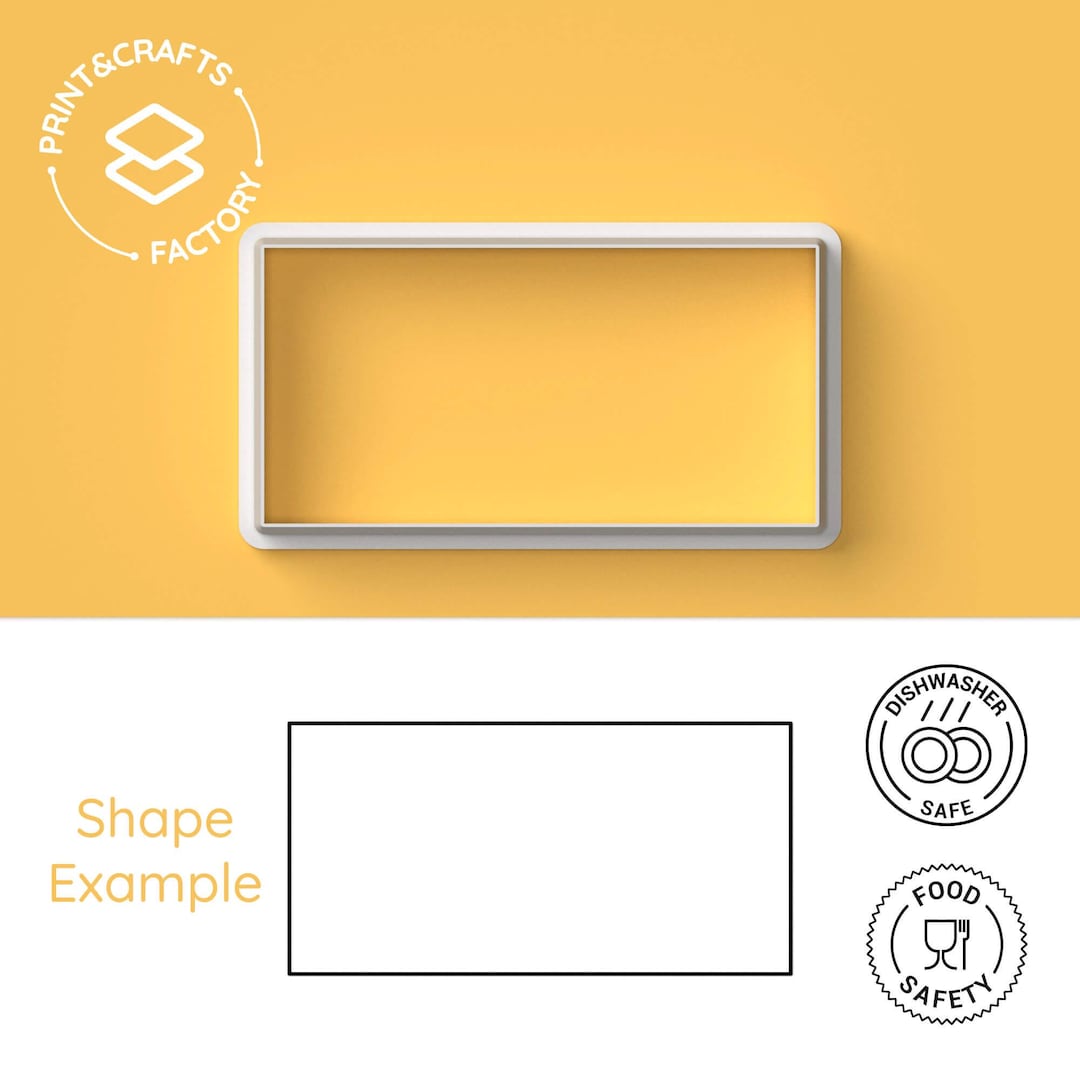 2:1 Rectangle Cookie Cutter - Shape, Edge, Geometry, Design - Modern ...