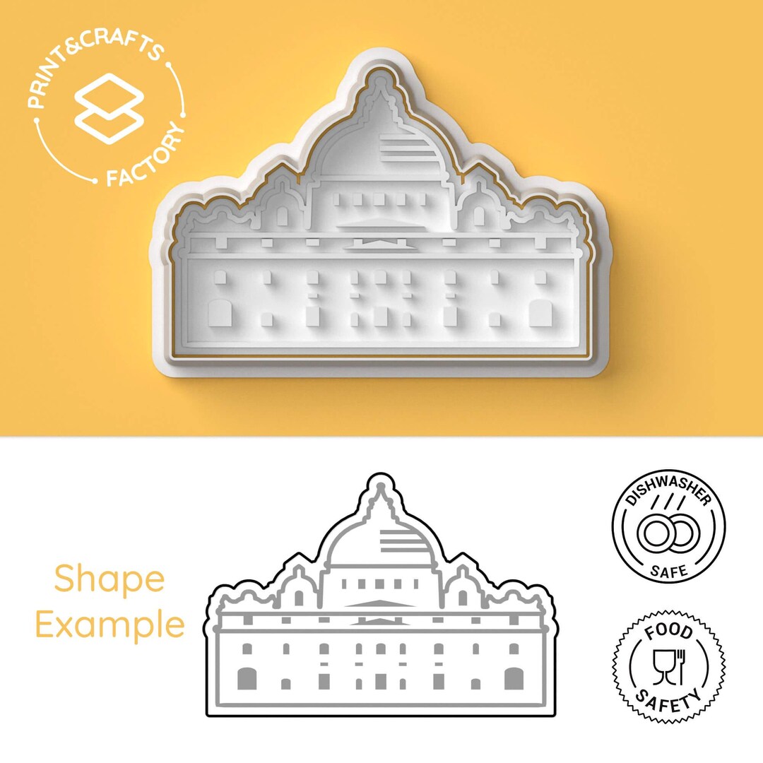 St Peter Basilica Cookie Cutter - Monument, Vatican, Christian Religion ...