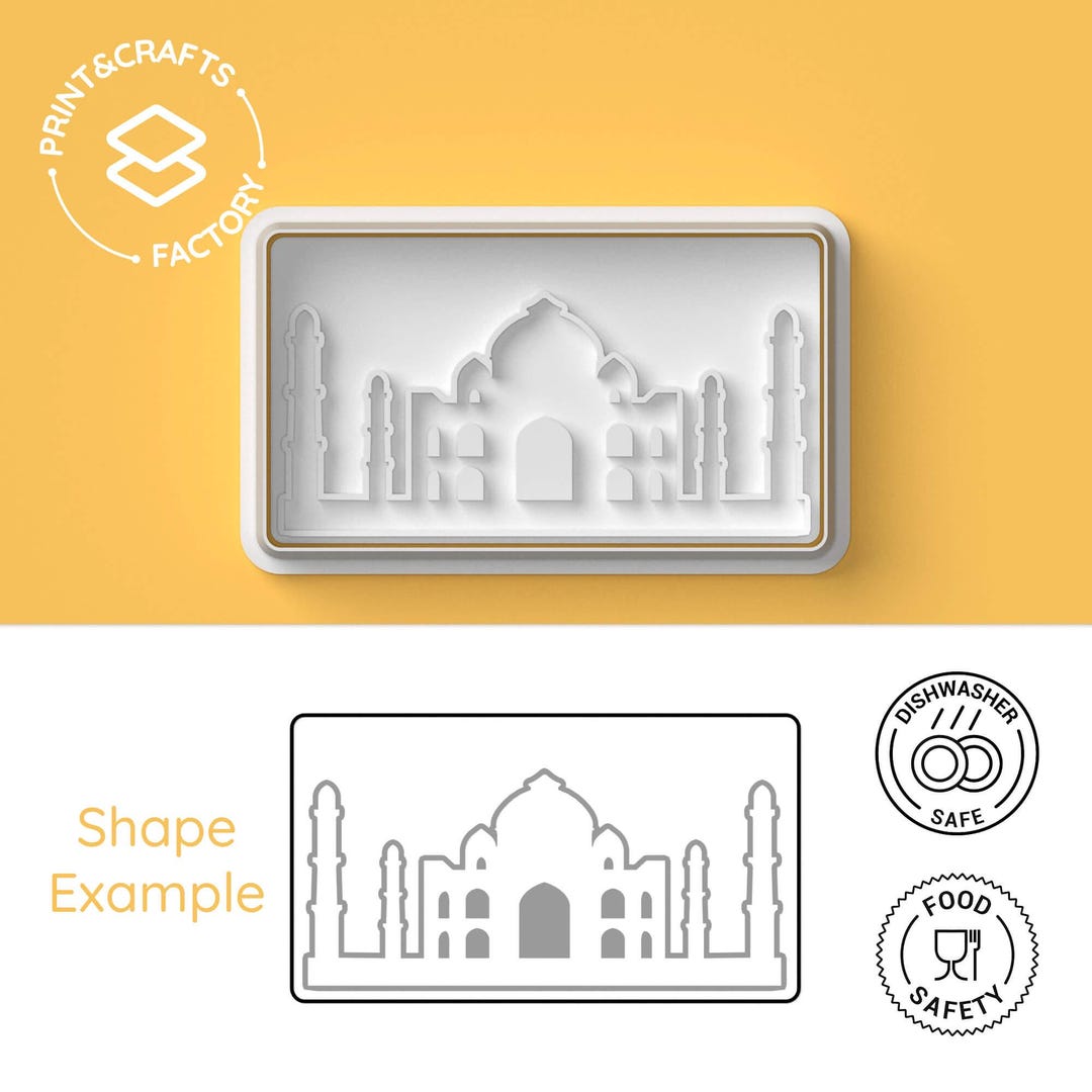 Taj Mahal Cookie Cutter - Monument, India, Royal Palace - Ancient and ...