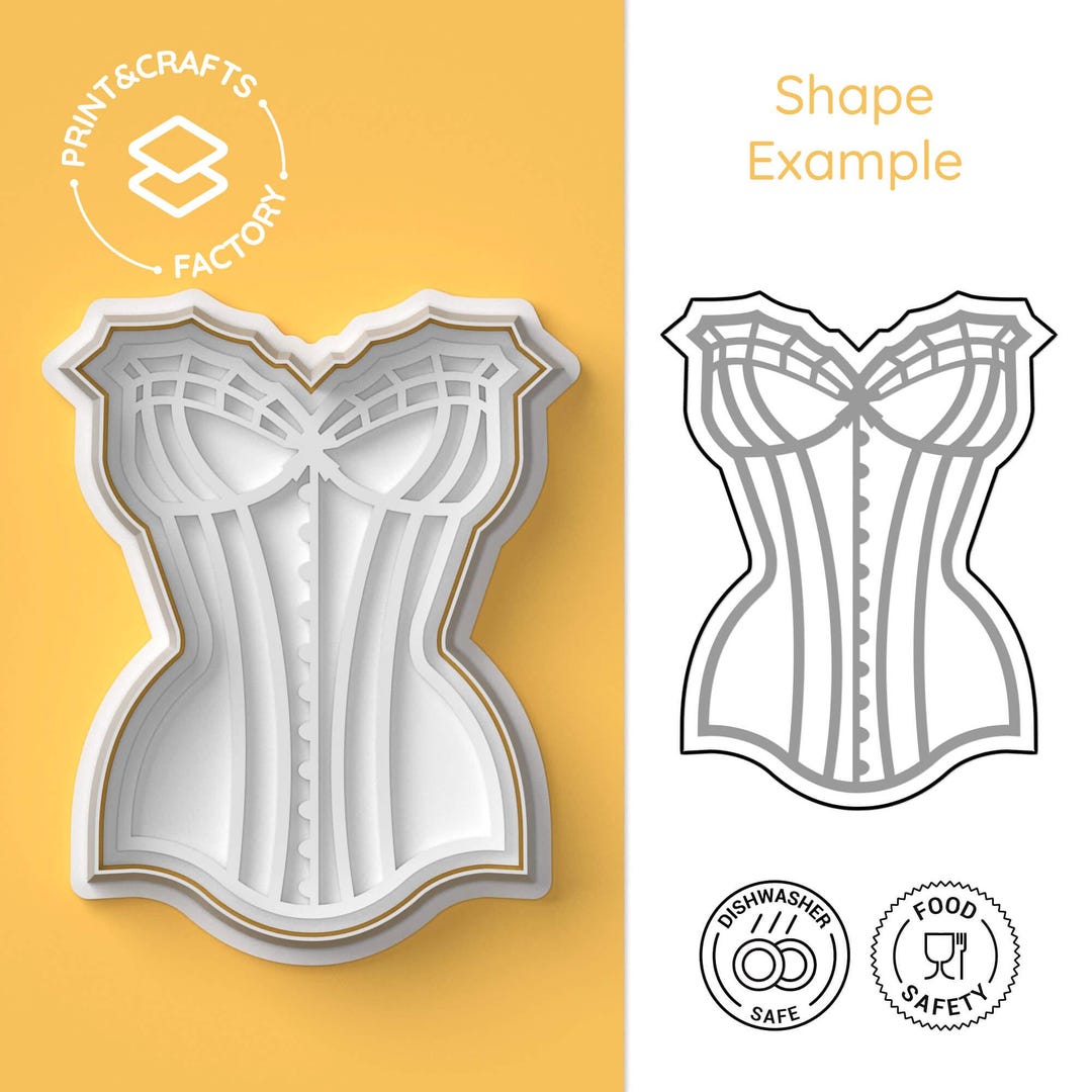Corset Cookie Cutter - Adult, Lingerie, Sexy, Sexual - Playful and Fun ...