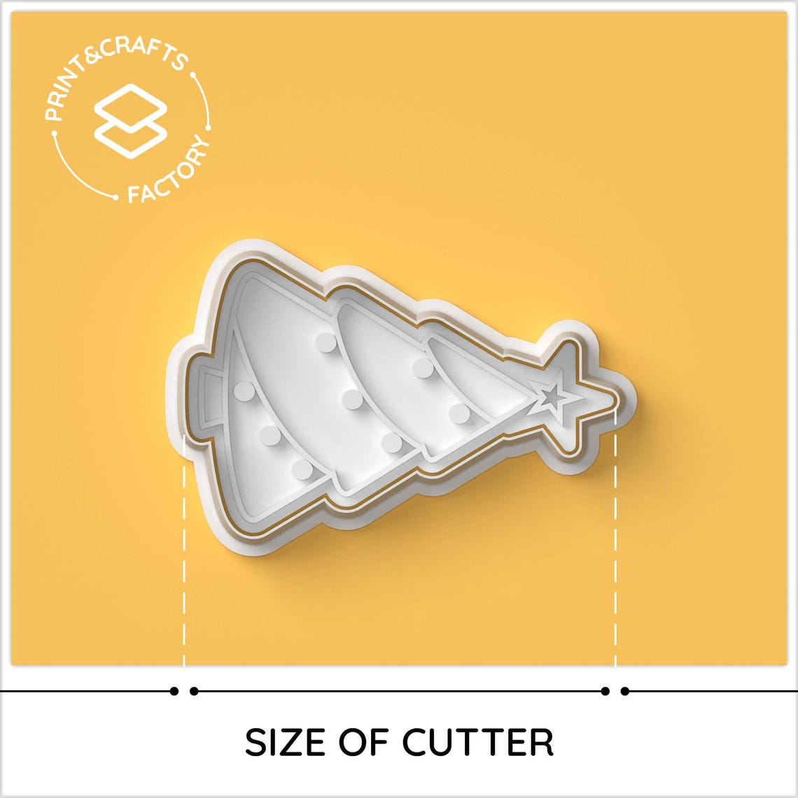 Christmas Tree Cookie Cutter - Christmas Decoration, Xmas - Festive and ...