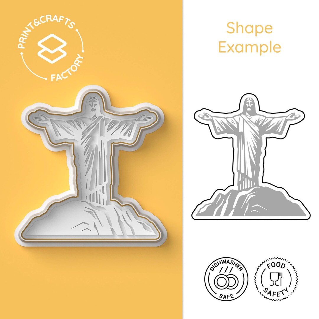 Christ the Redeemer Cookie Cutter - Monument, Brazil - Ancient and Fun ...