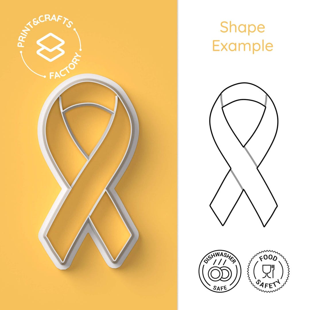 Awareness Ribbon Cookie Cutter - Cause, Charity, Campaign - Meaningful ...
