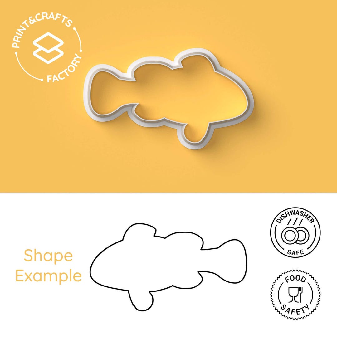Clown Fish Cookie Cutter - Animal, Coral, Marine, Tropical - Adorable ...