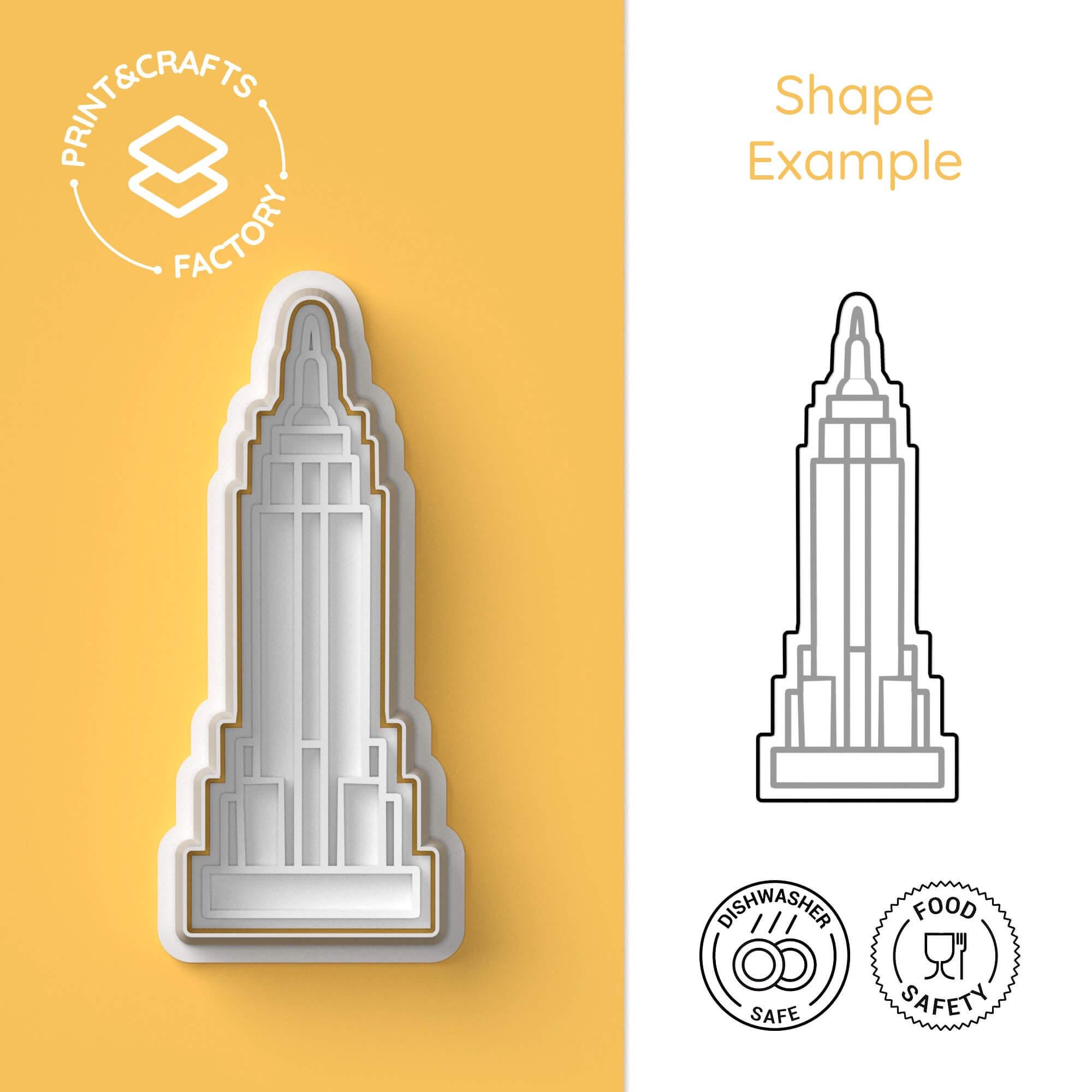 Empire State Building Cookie Cutter - Monument, USA, America - Ancient ...