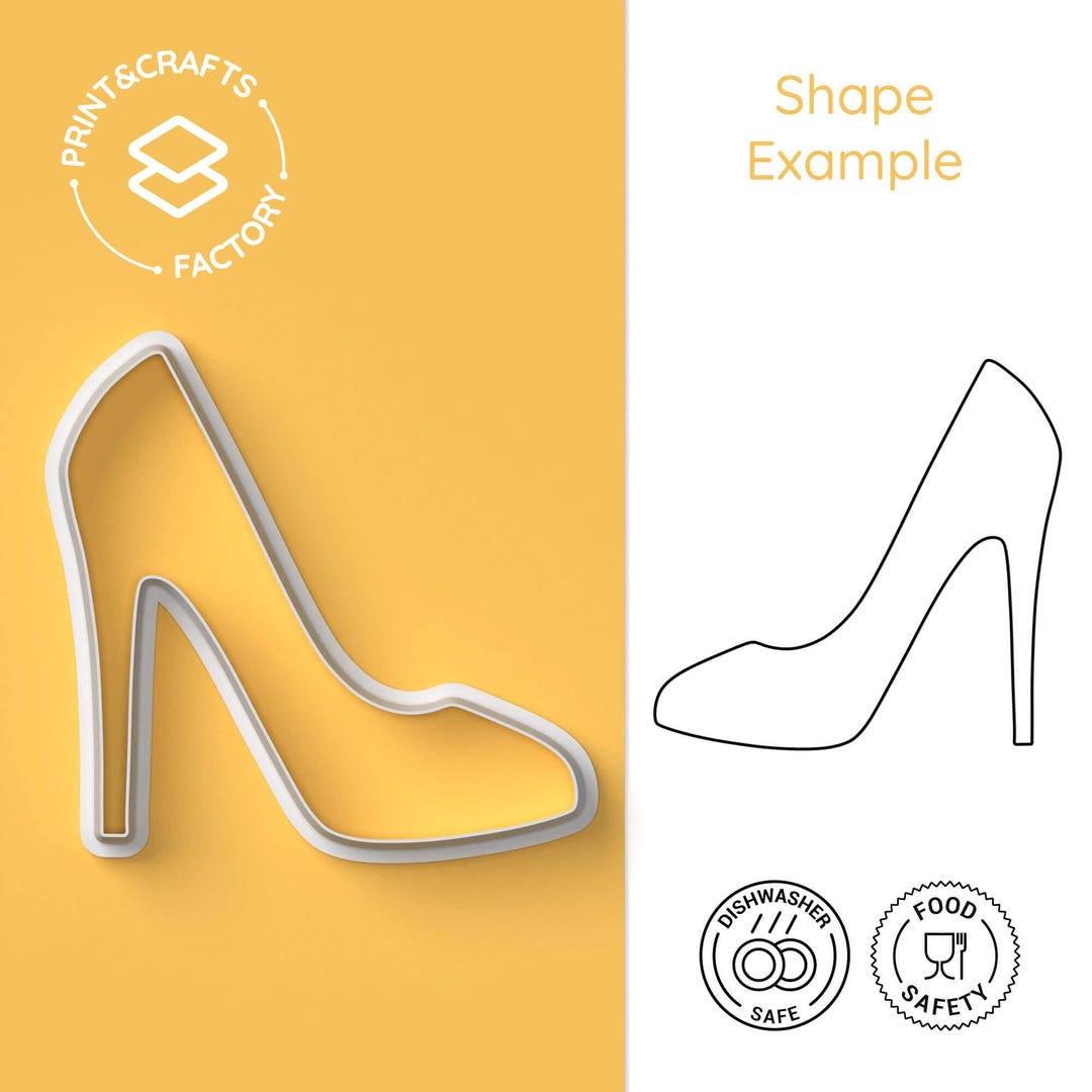 High Heel Cookie Cutter - Footwear, Fashion, Platform, Glamour, Elegant ...
