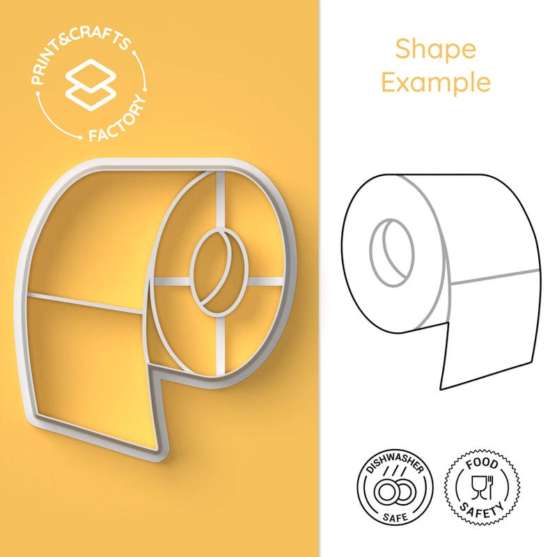 Toilet Paper Cookie Cutter - Etsy